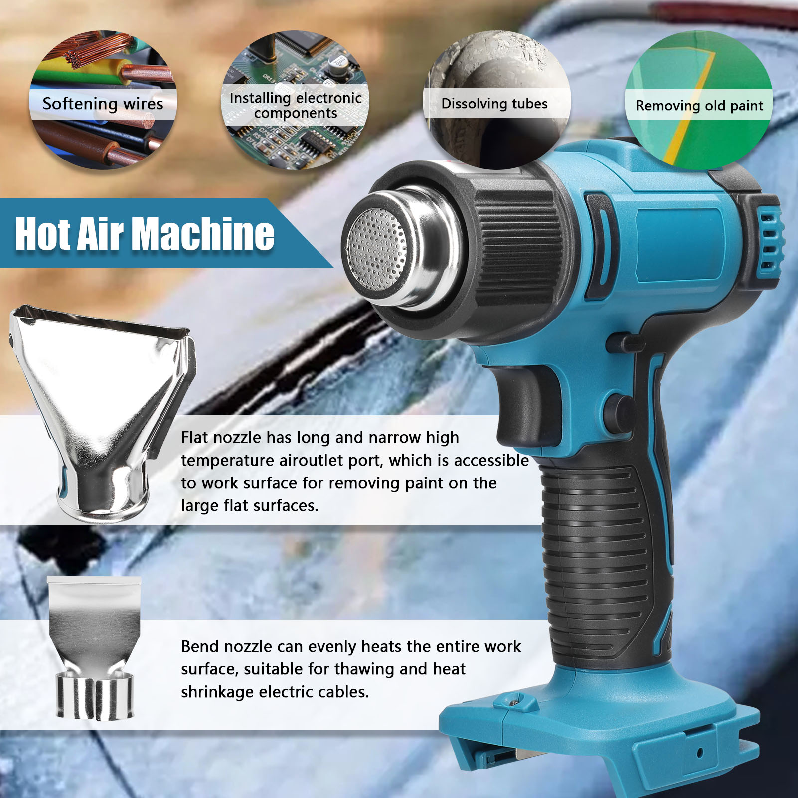 18V Cordless Handheld Air Gun Machine Air Gun Powe... – Grandado