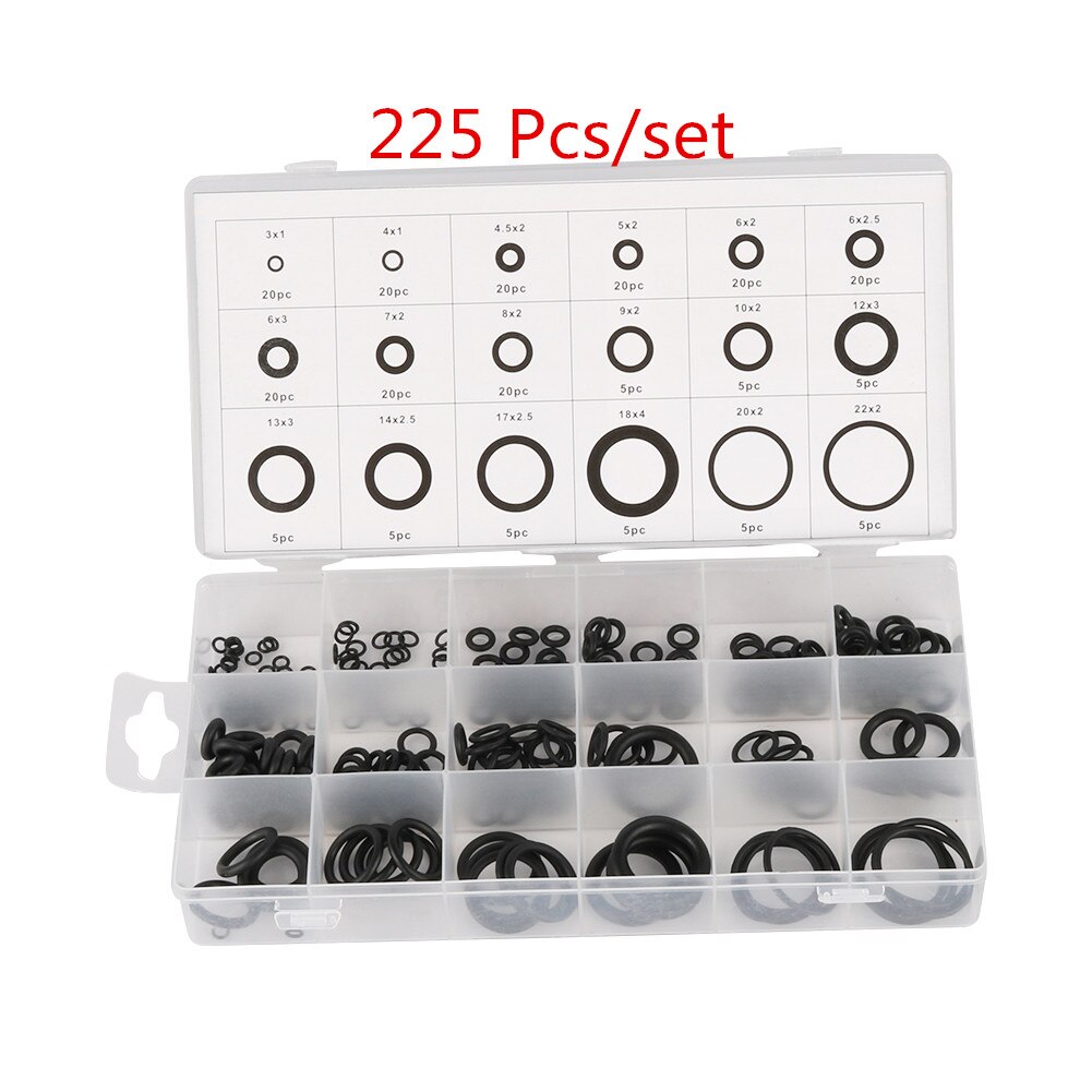 Multi-size Afdichting O-ring Assortiment Kit Plast... – Vicedeal