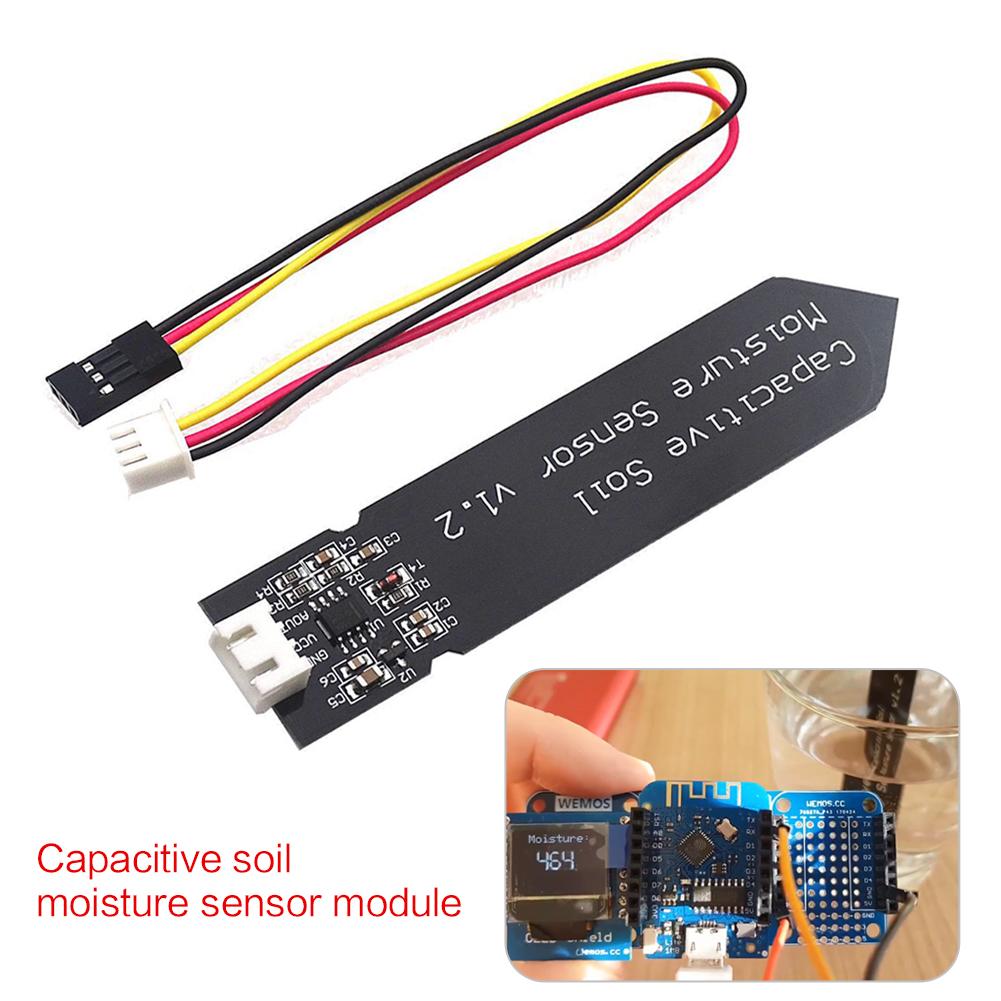 Capacitive Soil Moisture Sensor Module Corrosion Resistant with Wide ...