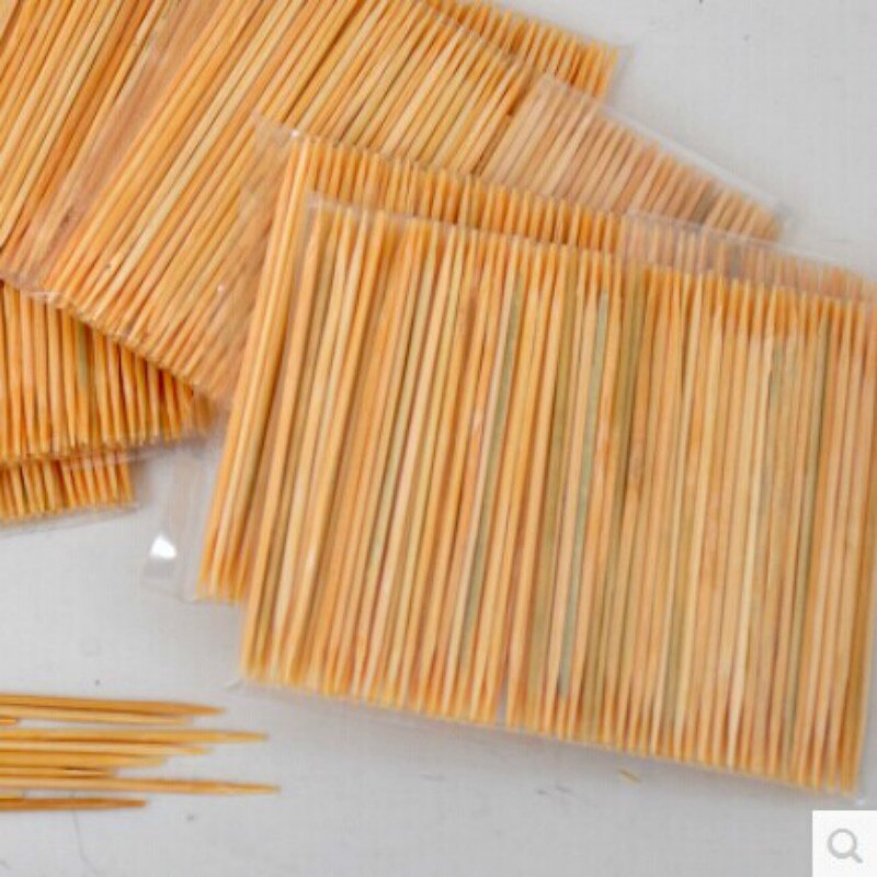 100PCs/ Bag Disposable bamboo toothpicks natural b... – Vicedeal