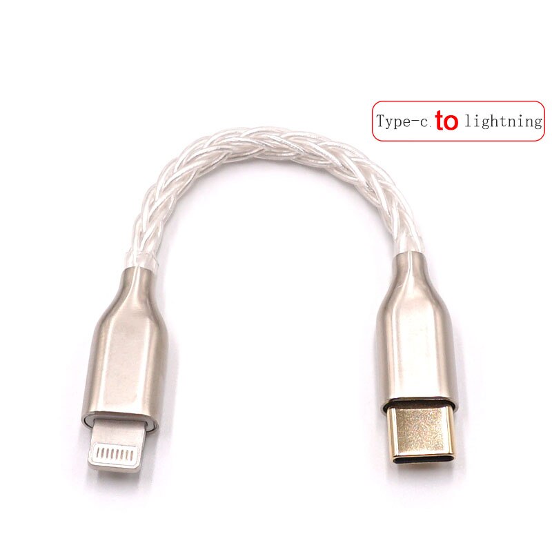 8-core 5N sterling silver Type-c to typec Lightnin... – Grandado