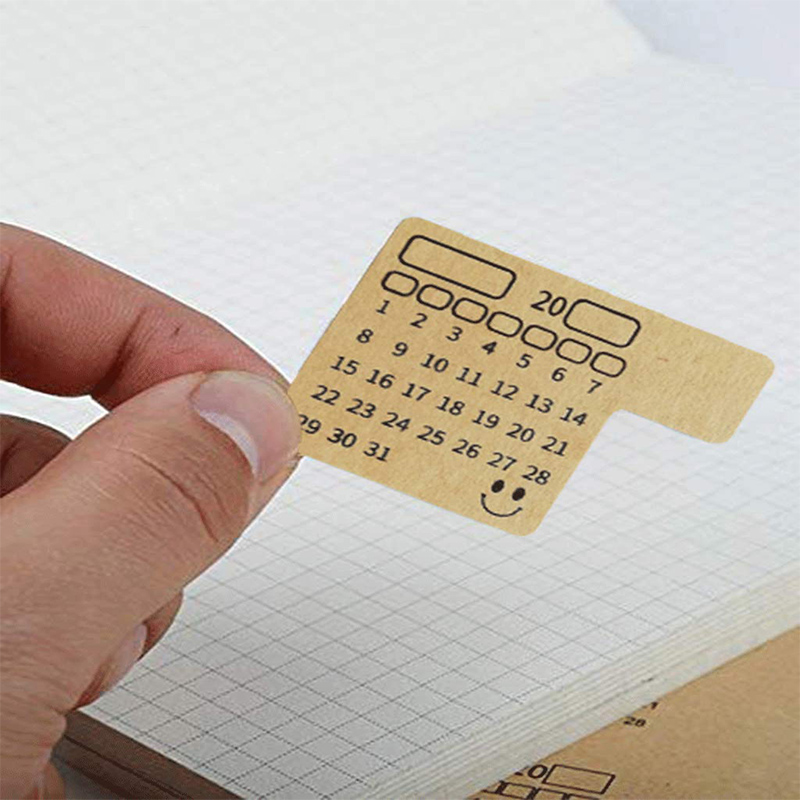 48PCS Calendars Stickers,Universal Handwriting Bro... – Vicedeal