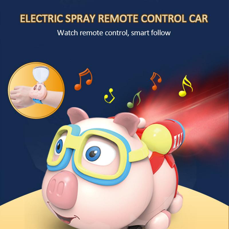 Newest Small Pig Children Watch Remote Control Car... – Grandado