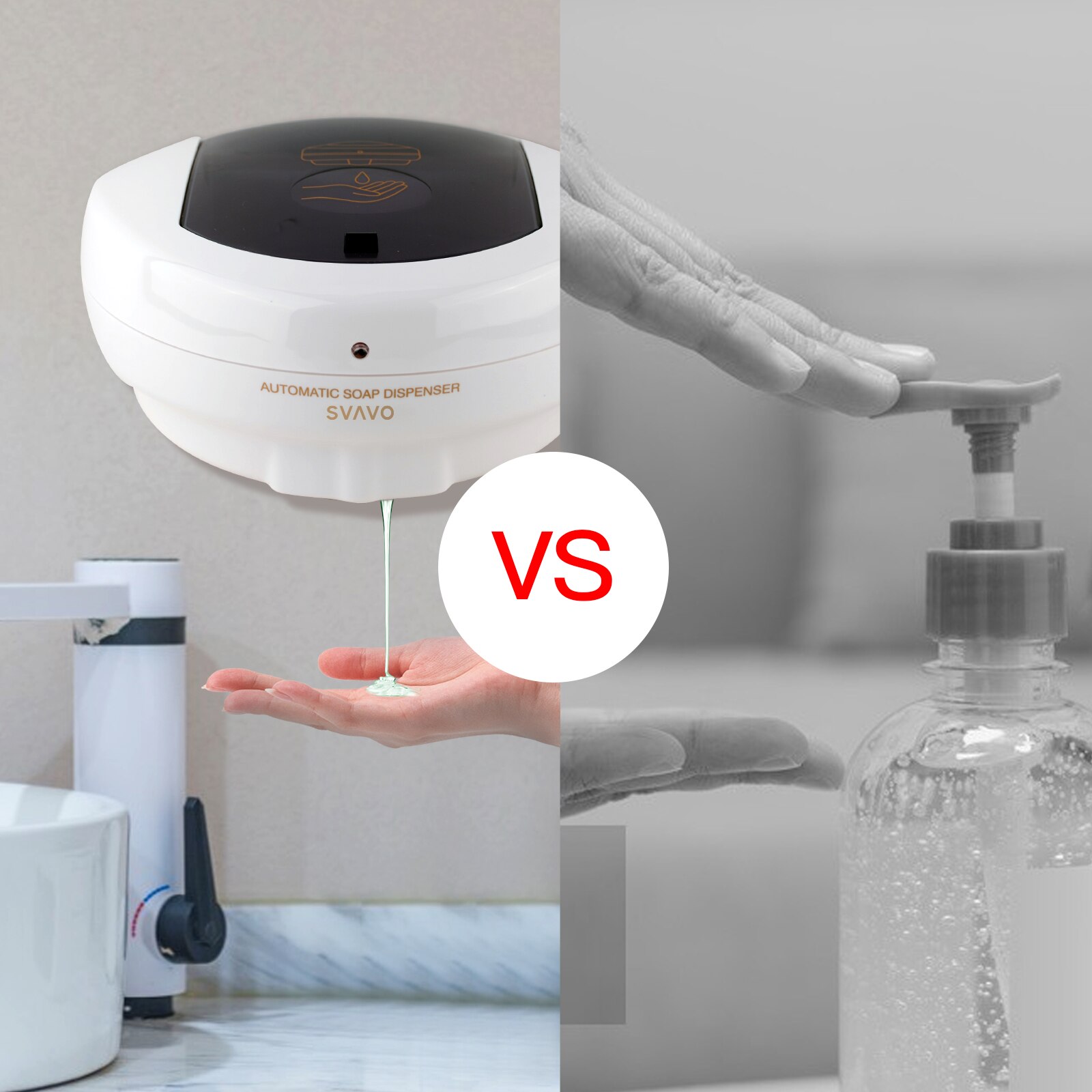 SVAVO Wall Mounted 600ml Automatic Soap Dispenser,... – Grandado