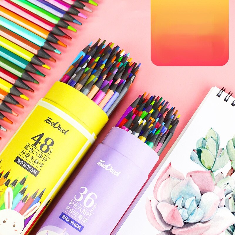 24/36/48 Colors HB Charcoal Pens for Children and ... – Grandado