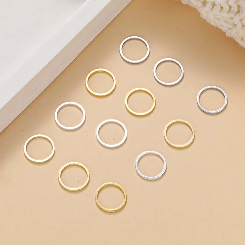 10pcs Close Ring Genuine Real Pure Solid 925 Sterl... – Grandado