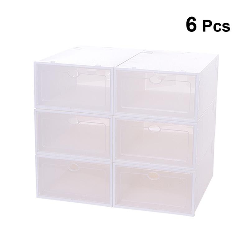 6PCS Flip Shoes Box Thickened Transparent Drawer C... – Grandado