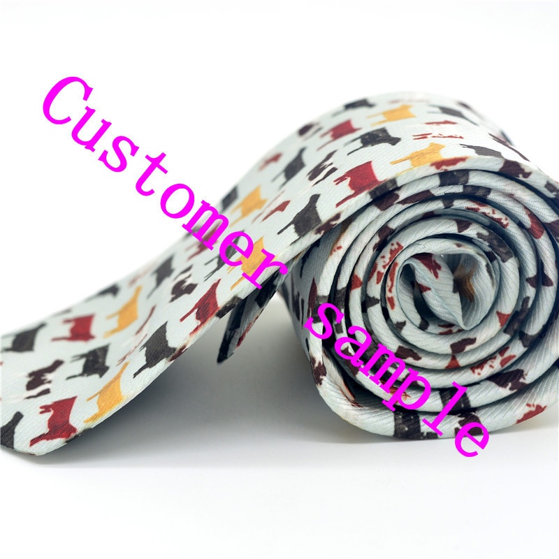 Mens personality custom made Ties Polyester DIY Ti... – Grandado