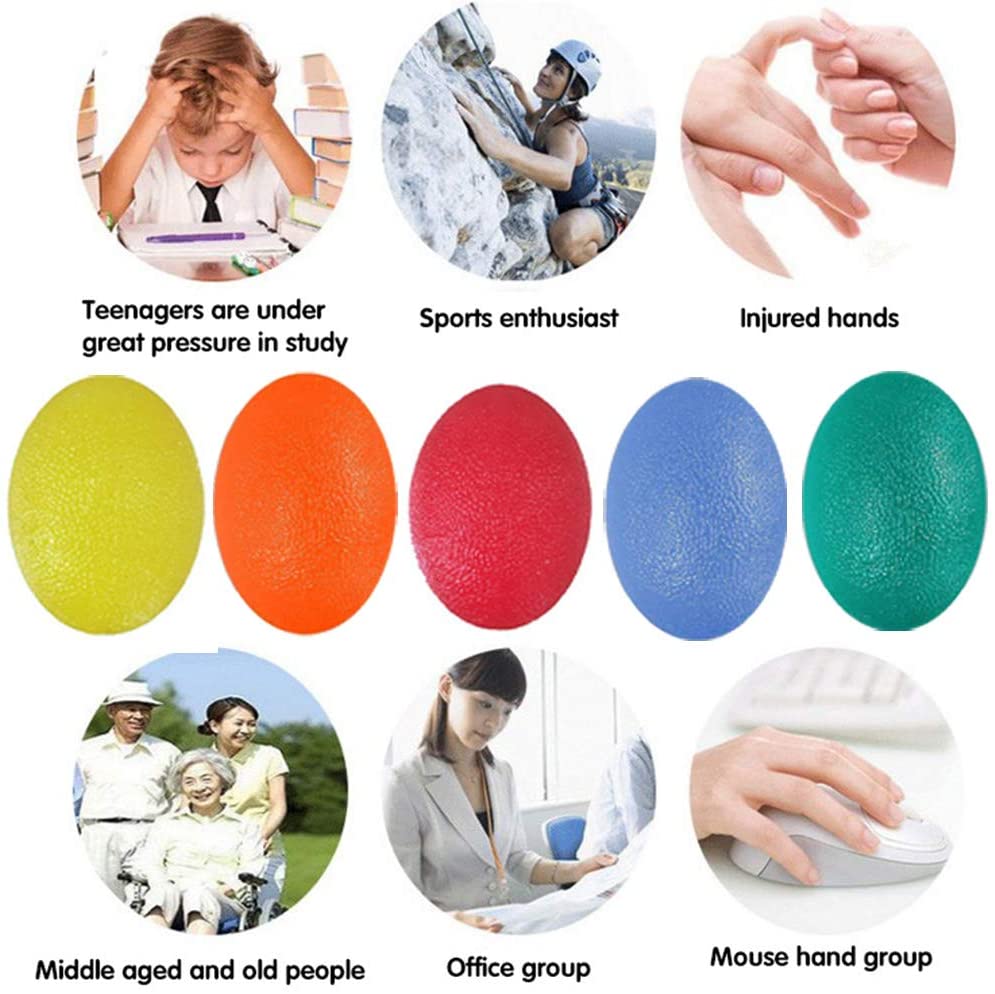 Silicone Hand Grip Ball Egg Gym Fitness Finger Hea... – Grandado