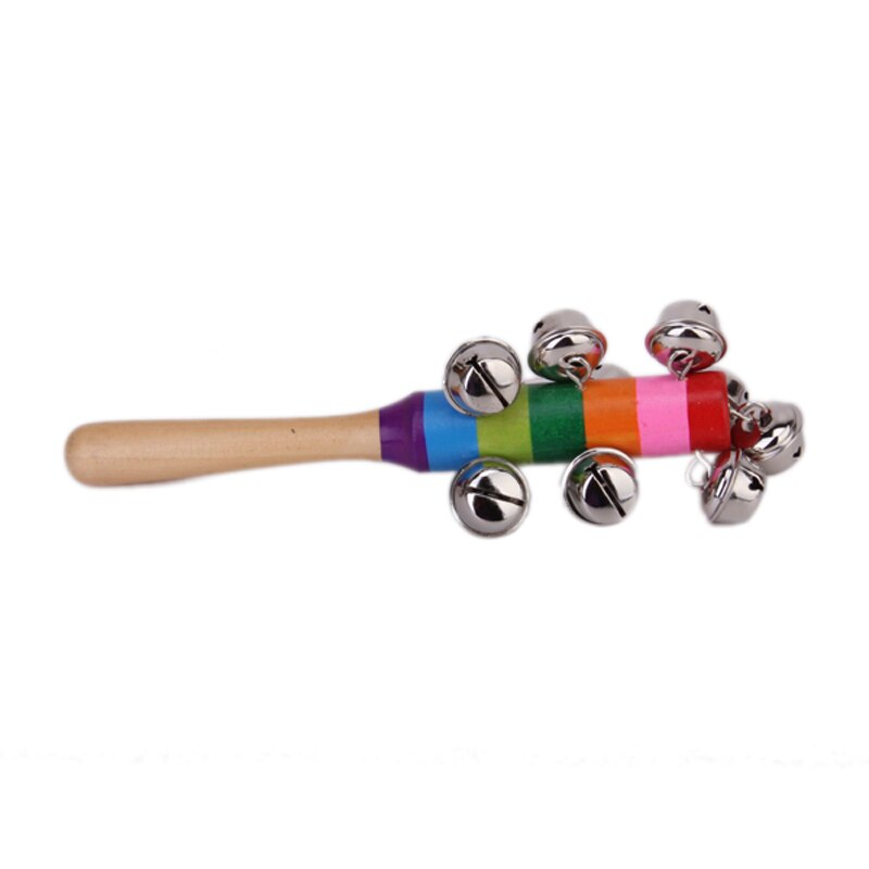 Wooden Jingle Hand Bells Kids Toddler Baby Music E... – Vicedeal