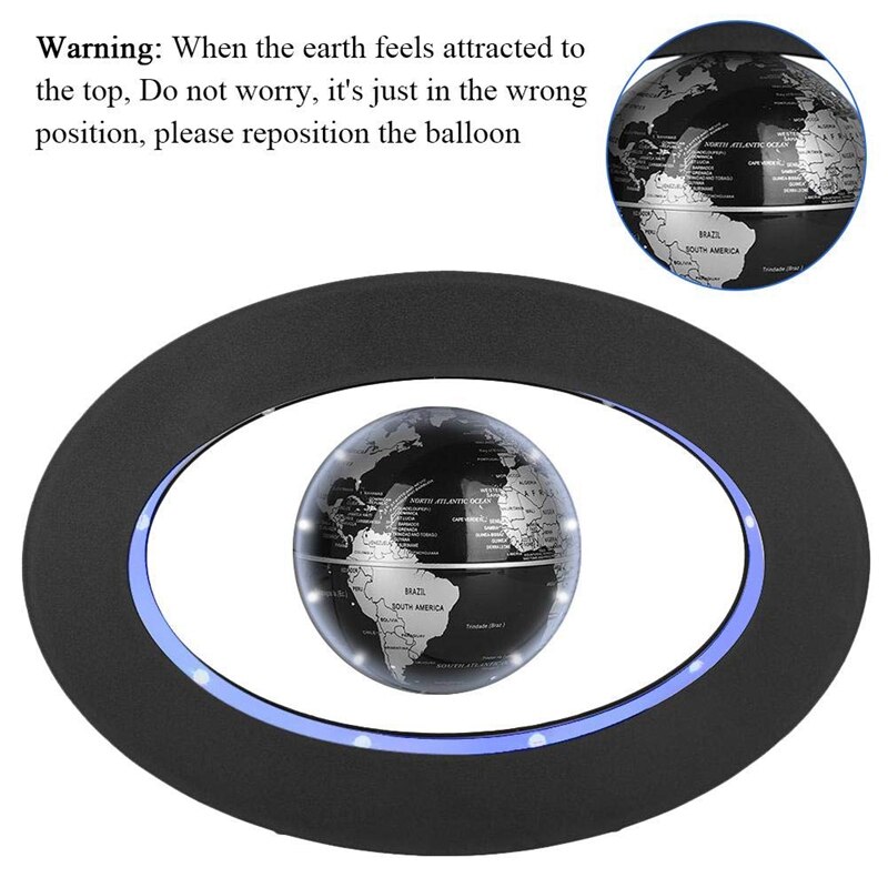 Floating Globe Magnetic Globe World Map Magnetic L... – Grandado