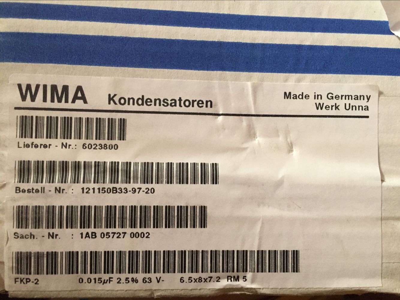 20PCS groene WIMA FKP2 0.015 uF/63 V PCM5 Audio 15... – Grandado