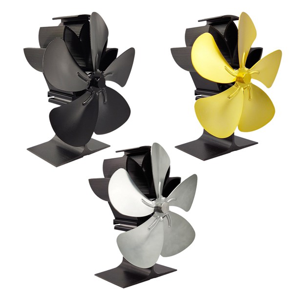 Houtkachel Fan 5-Blade-Warmte Aangedreven Log Bran... – Grandado