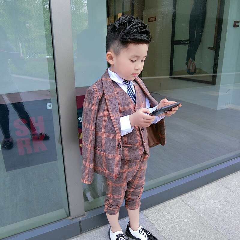 Children Formal Suit Set Flower Boys Wedding Party... – Grandado