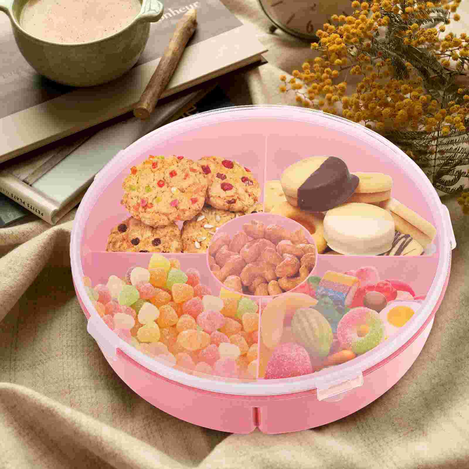 Divided Dried Fruit Box Snack Storage Box Five-gri... – Vicedeal