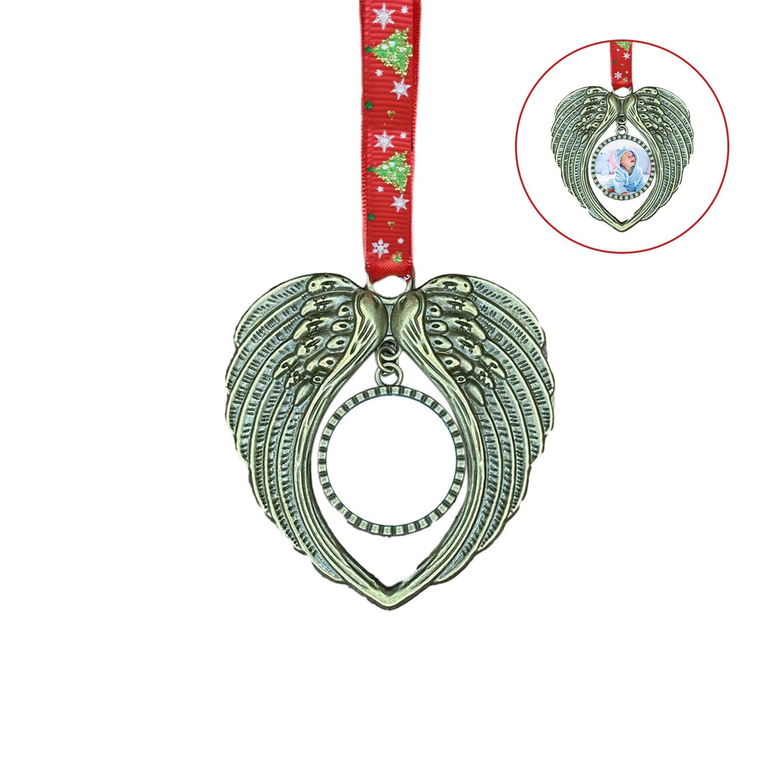 Christmas Memorial Angel Wing Decoration Pendant I... – Grandado