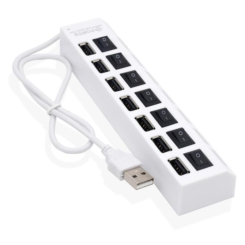 1Pc 7 Ports USB 2.0 HUB Multi USB Splitter Expande... – Vicedeal