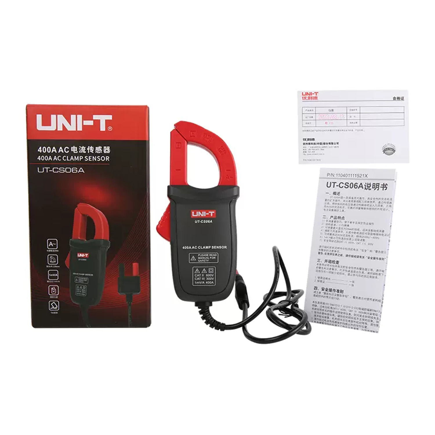 UNI-T UT-CS06A 400A AC Current Clamp Sensor; Multi... – Grandado