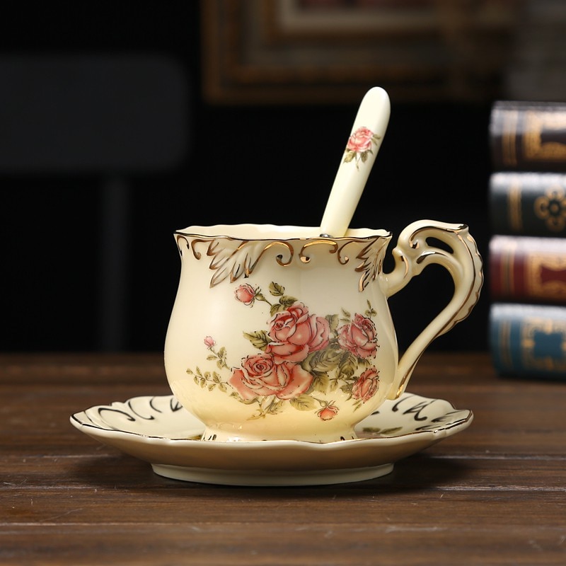 Nordic Style Vintage Tea Cup Set Utensil Wedding G... – Grandado