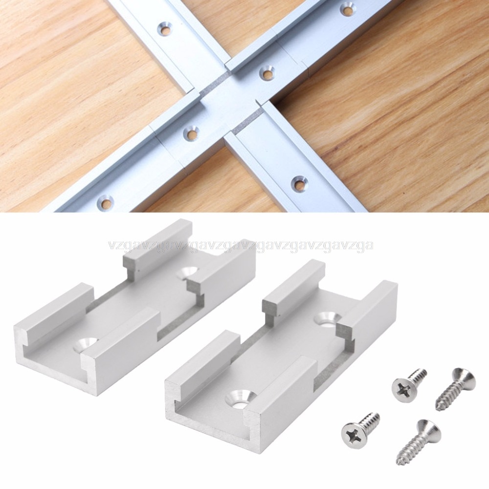 2Pcs T-Track Intersection Kit Aluminum T-Slot Conn... – Vicedeal