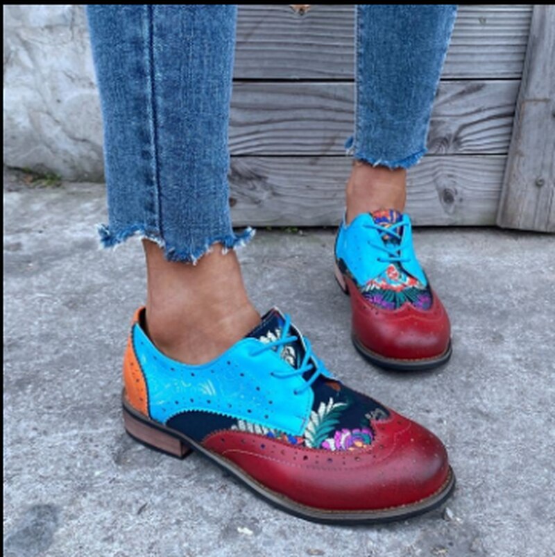 office ladies shoe women low heel chunky office hi... – Grandado