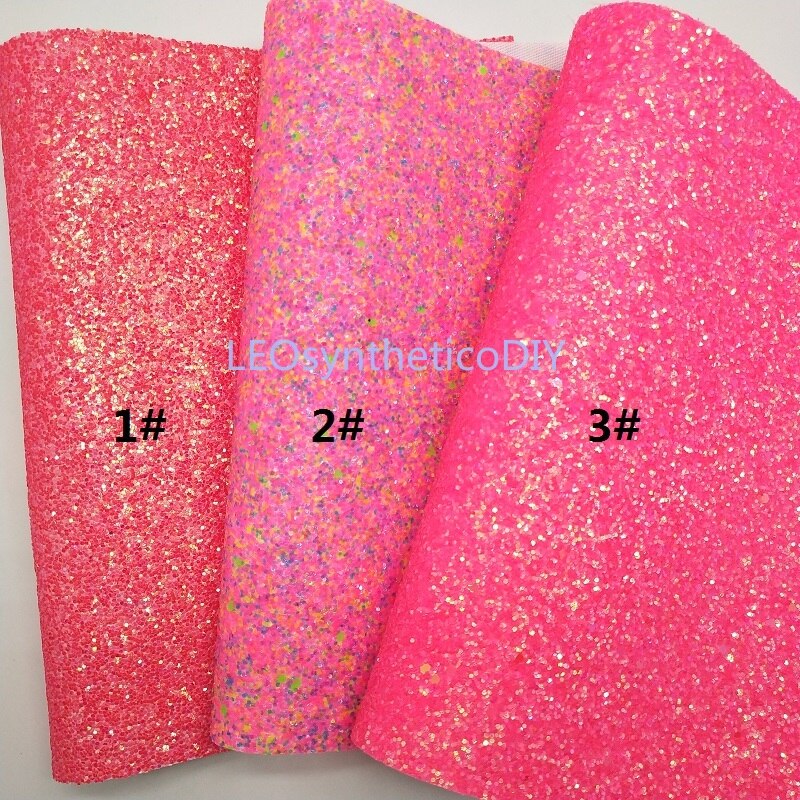 Mini Roll 30x134CM ROZE Glitter Fabirc, Chunky Gli... – Vicedeal