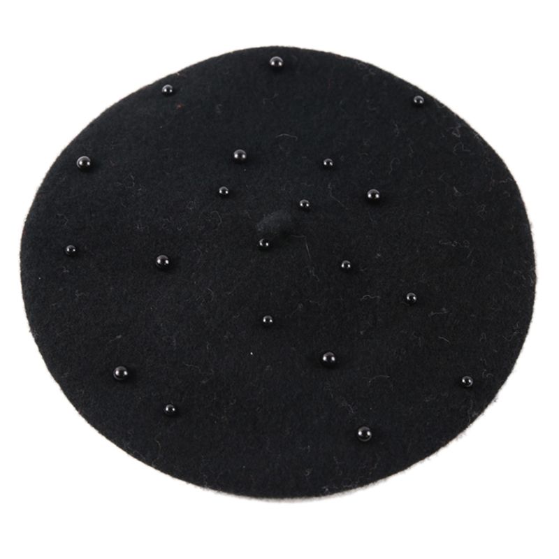 Kids Autumn Cute Painter Beret Cap Faux Pearl Embe... – Grandado