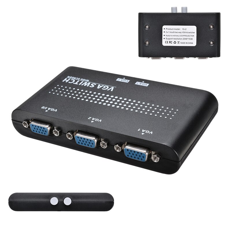 Pohiks 1pc Mini 2 Port VGA Selector Box 2 In 1 Her... – Vicedeal