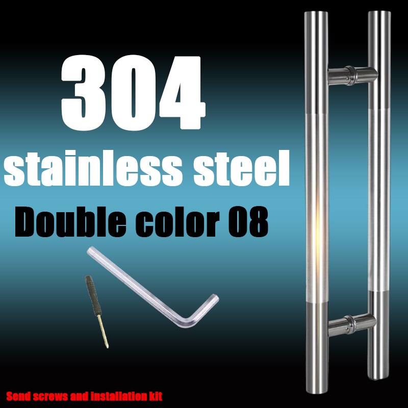 2PCS Stainless Steel Glass Door Hardware Pulls Sil... – Grandado