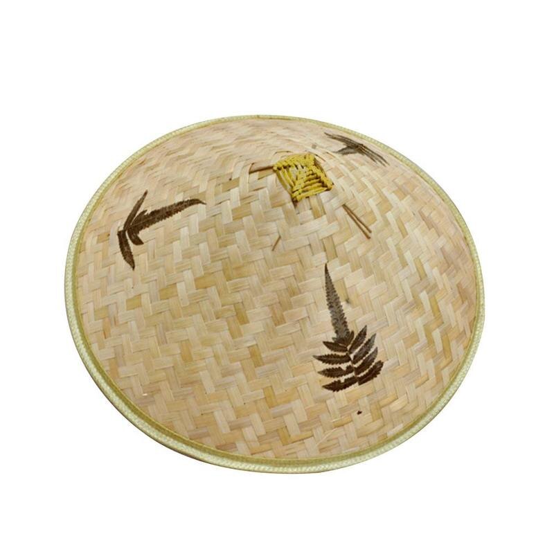 Rain Hat Chinese Style Handmade Bamboo Woven Straw... – Grandado