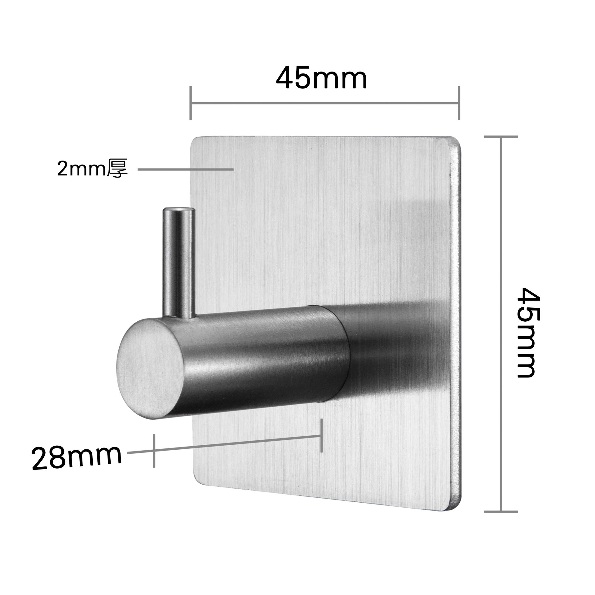 GUANYAO Stainless Steel Door Hooks Wire drawing pr... – Vicedeal