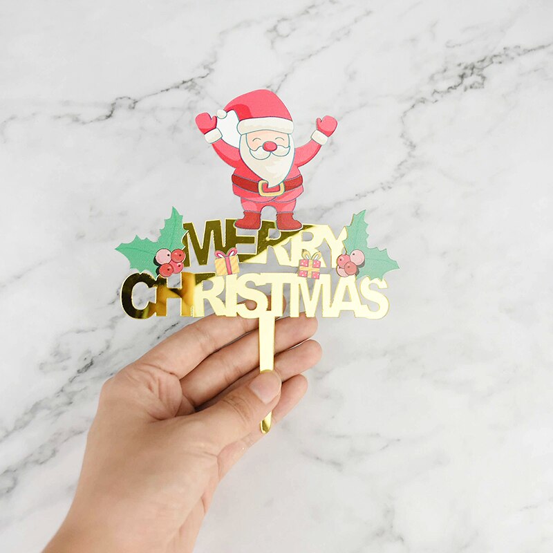 Merry Christmas Cake Topper Santa Claus Letter Acr... – Grandado