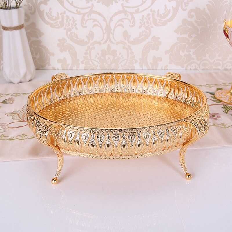 Home Food Tray Vintage Fruit Plate Table Snack Iro... – Grandado