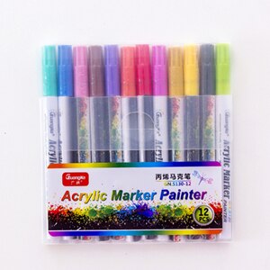 18 farben/Set 0,7mm Acryl Farbe Marker stift für K... – Vicedeal