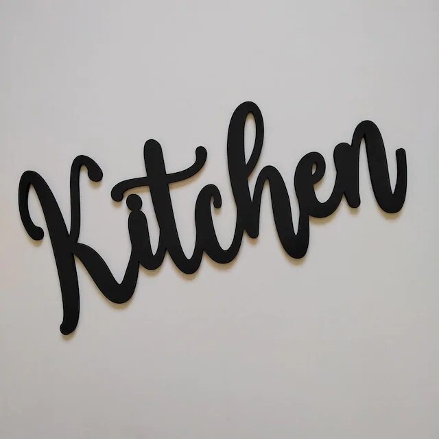 KaanLaser Decorative Wood Wall Post-Kitchen 438358... – Grandado