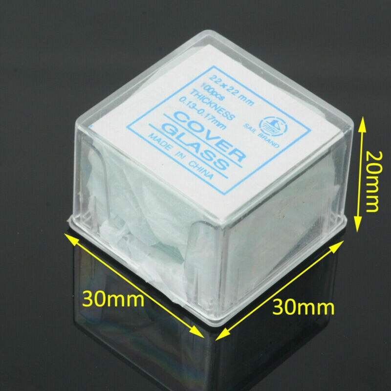 100pcs Lab Blank Square Microscope Cover Glass Cov... – Grandado