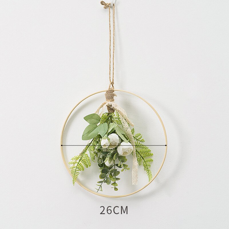 Nordic Simple Artificial Flower Bamboo Wreath Home... – Vicedeal