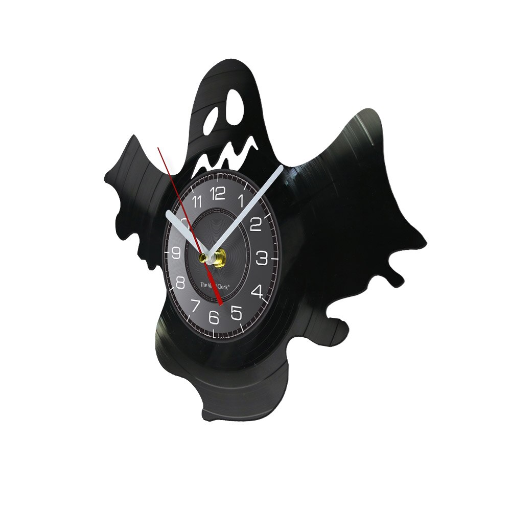 Cartoon Bat Shape Wall Art Wall Clock Halloween Da... – Grandado