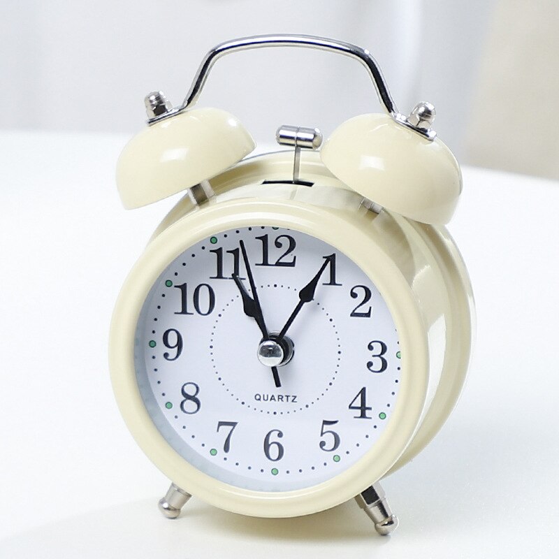 Luminous double clock student alarm clock bedside ... – Grandado