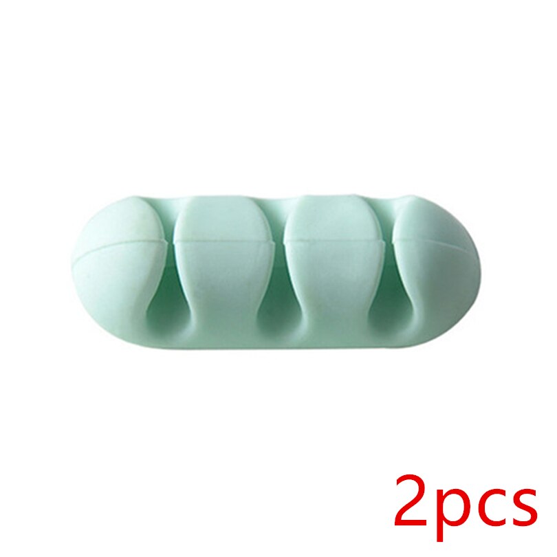 2pcs Organizer Silicone USB Cable Management Clips... – Grandado