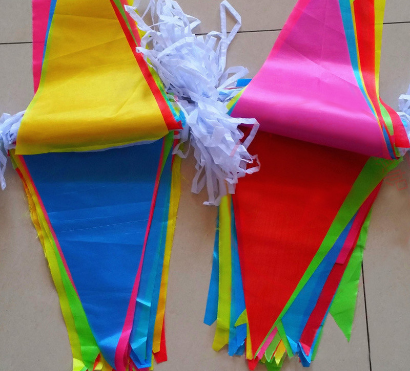 Multi Color Pennant Banners String Flag Triangles ... – Grandado