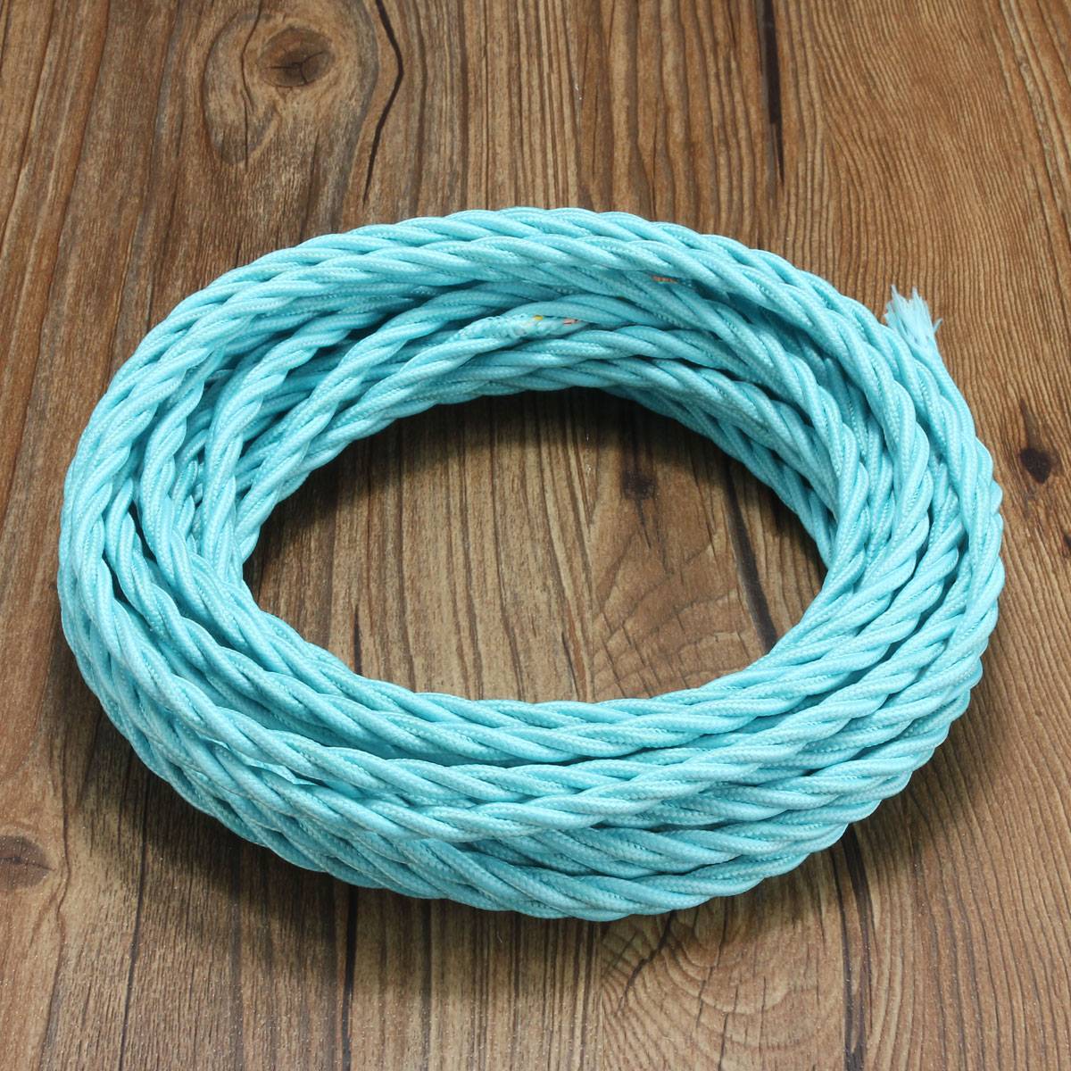 10m vintage braided wire textile cord braided cabl... – Grandado