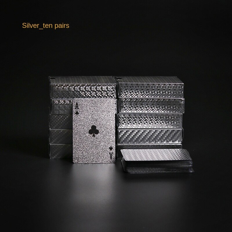 Gold Silver Texas Poker Special Brand PVC Waterpro... – Grandado