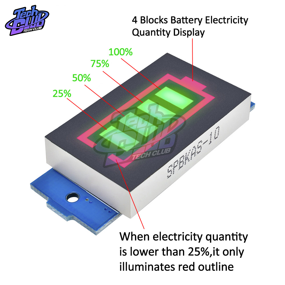 2S 3S 4S 6S Single 3.7V Lithium Battery Capacity I... – Vicedeal