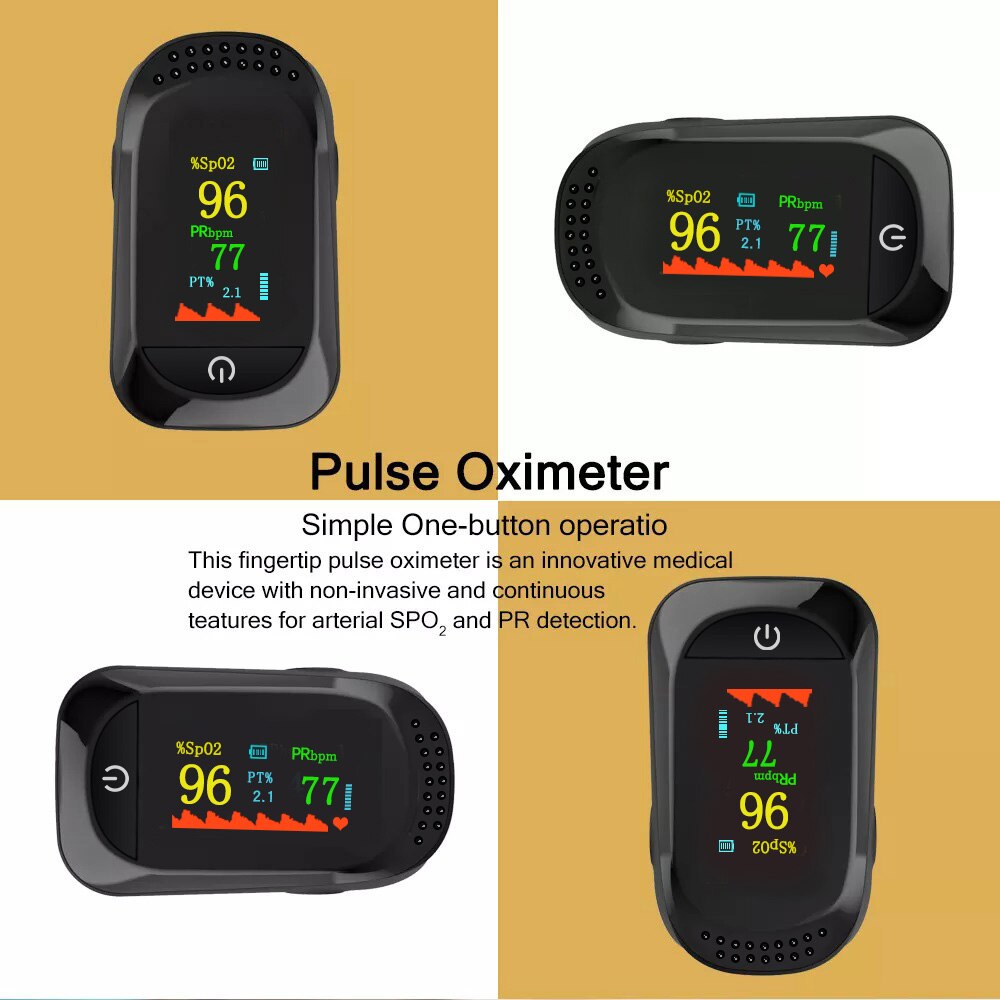 ! Fingertip Pulse Oximeter Blood Oxygen Saturation... – Grandado