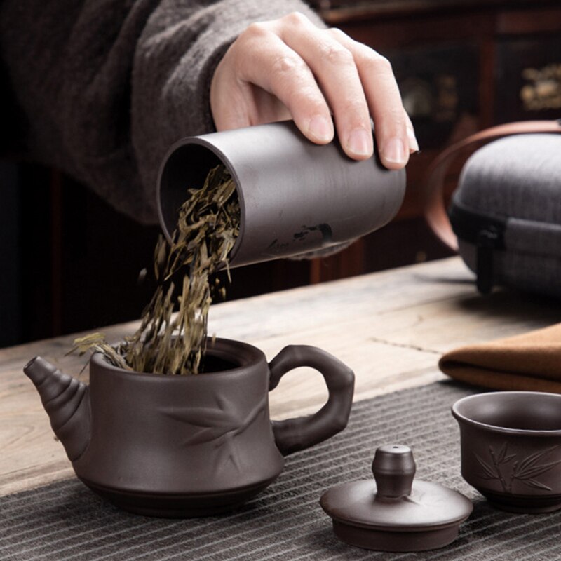 Purple Clay Kung Fu Teapot 230ml Chinese Porcelain... – Vicedeal