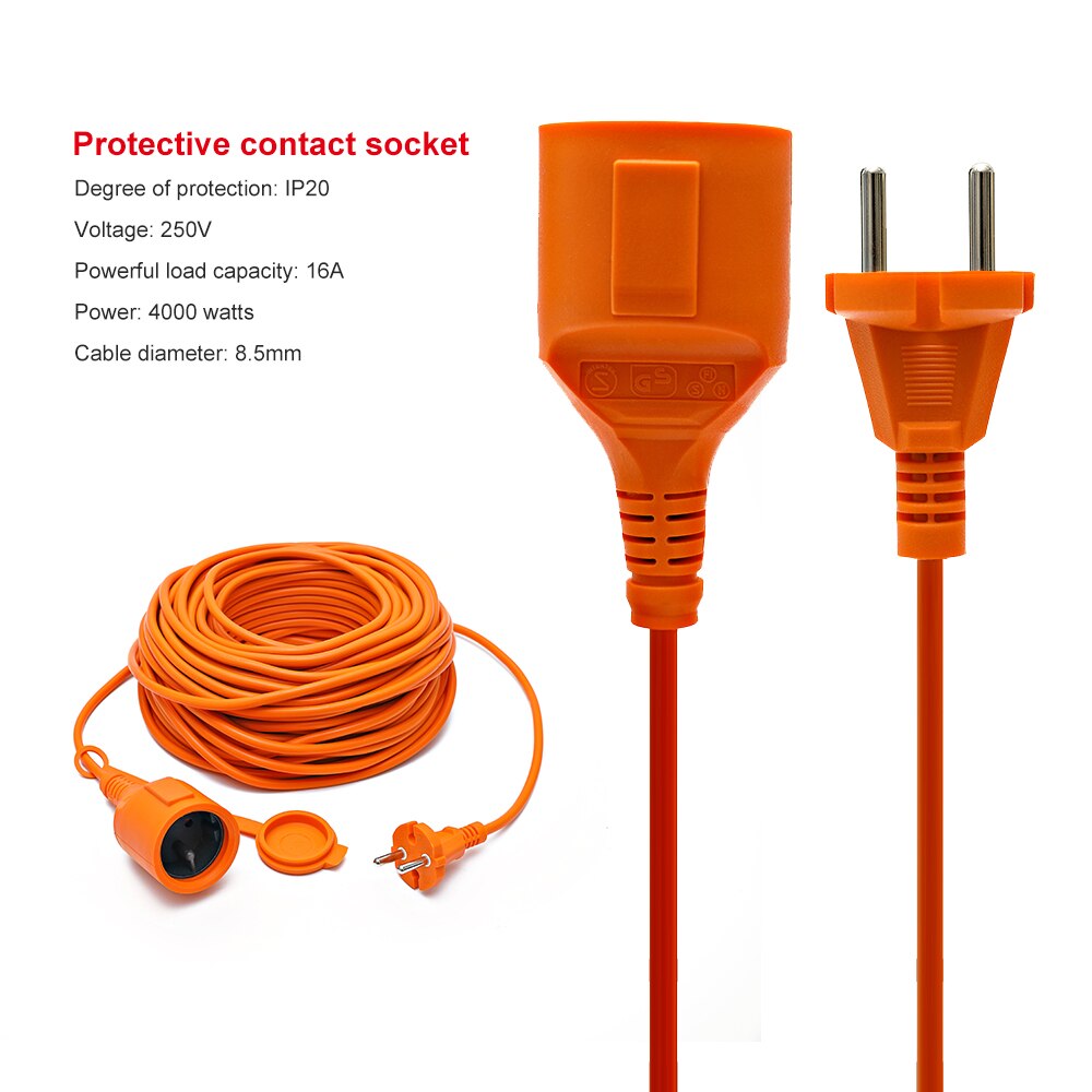 Power extension cable in ERMAK coil 2x0.75 mm2, 30... – Grandado