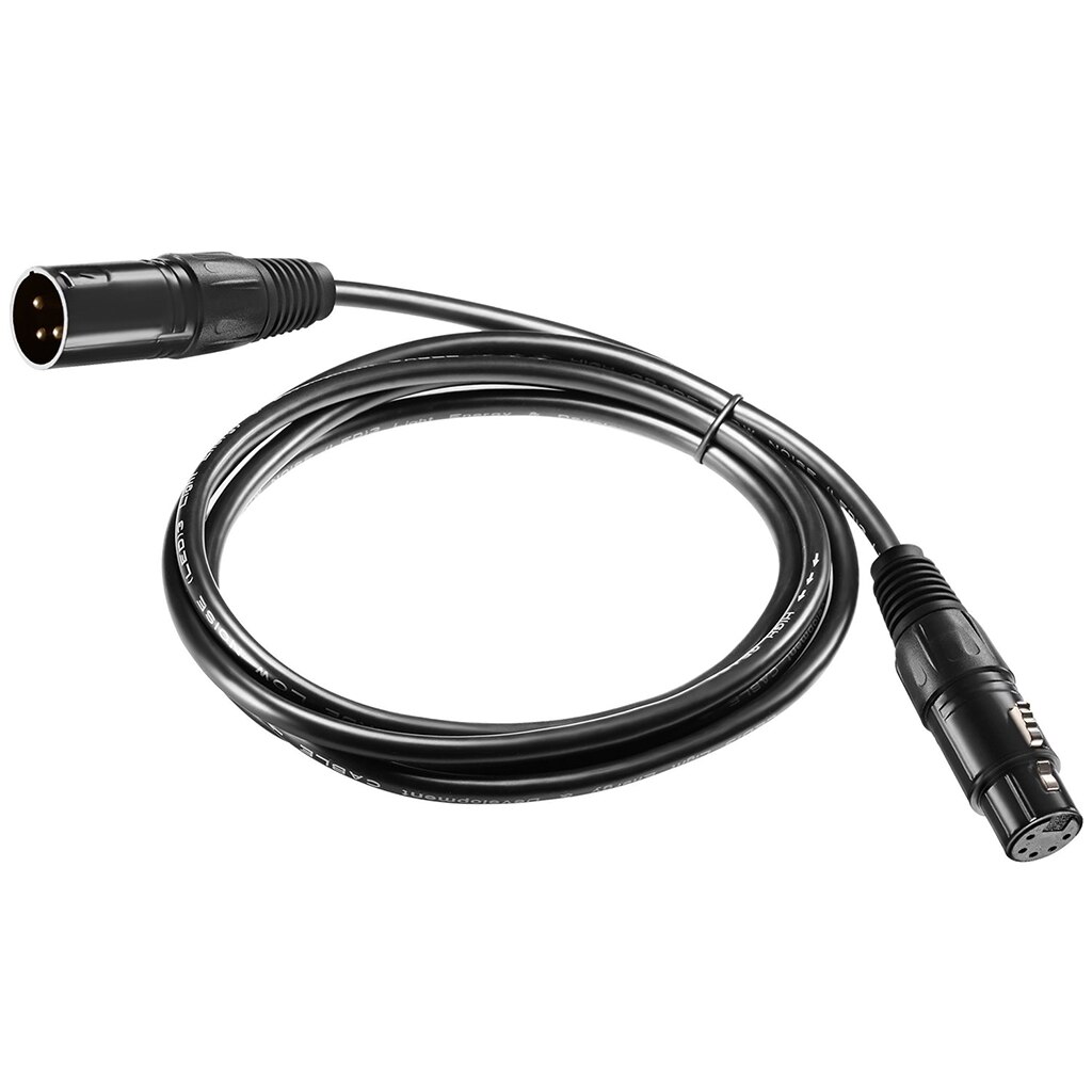 6.5Ft XLR 3-Pin Male to 5-Pin Female Turnaround DM... – Grandado