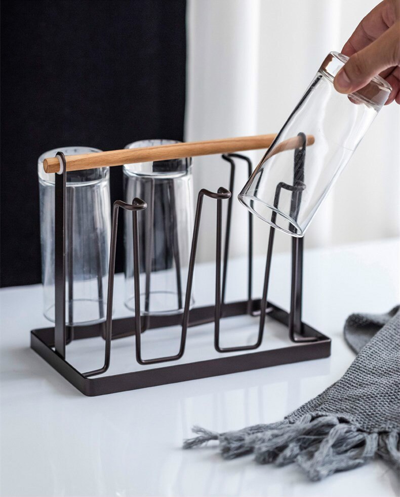 Yaratıcı su bardağı tutucu ev bardak tutucu raf ot... – Grandado