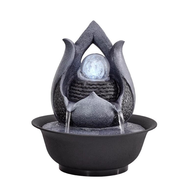 Best Indoor Electric Tabletop Fountain With LED Li... – Vicedeal
